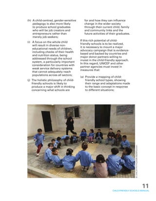 Unicef child friendly schools manual | PDF
