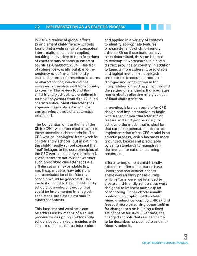 Unicef child friendly schools manual | PDF