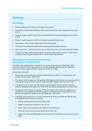 Georgia: Reducing child poverty | PDF