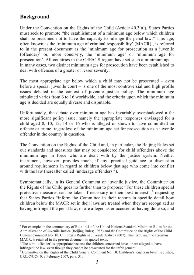 UNICEF Guidance note for CEE/CIS on responses to children who have ...