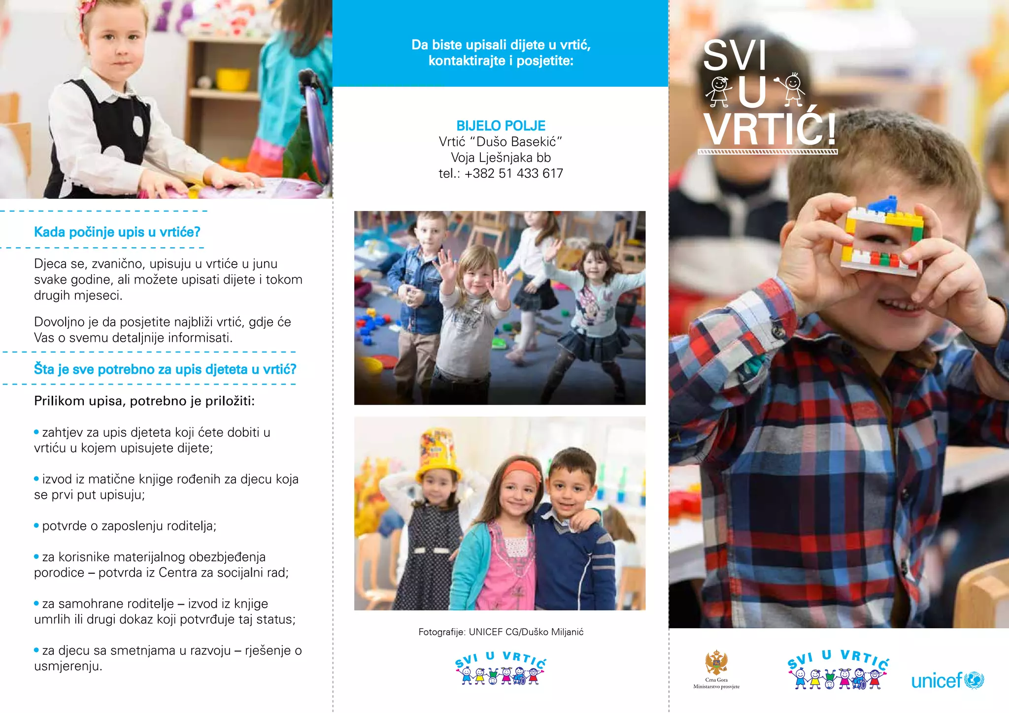 UNICEF Montenegro flyer - Bijelo Polje | PDF