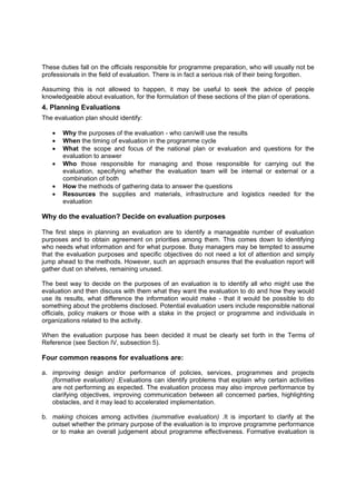 Unicef guideline for monitoring and evaluation | PDF