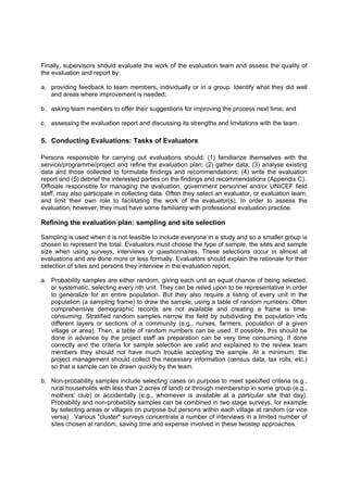 Unicef guideline for monitoring and evaluation | PDF