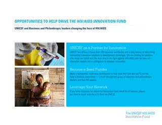 HIV/AIDS Innovation Fund Introduction | PDF