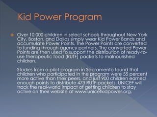 UNICEF Kid Power Program Debuts in NYC and Other Select Cities | PPT