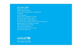 Unicef pdf | PPT