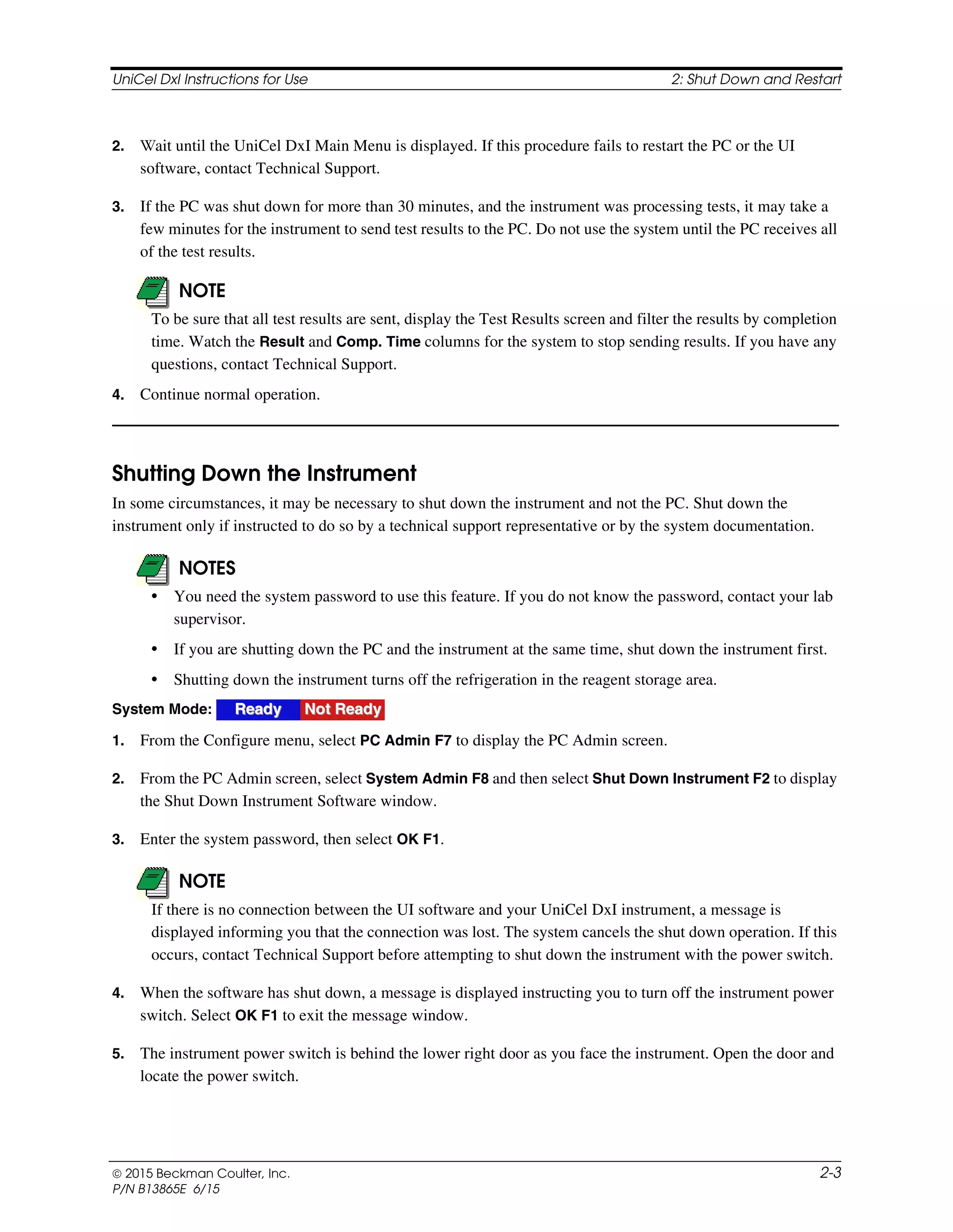 Unicel DxI - manual de operador ingles | PDF