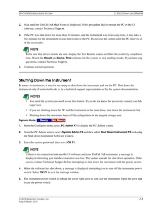 Unicel DxI - manual de operador ingles | PDF