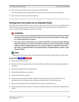 Unicel DxI - manual de operador ingles | PDF