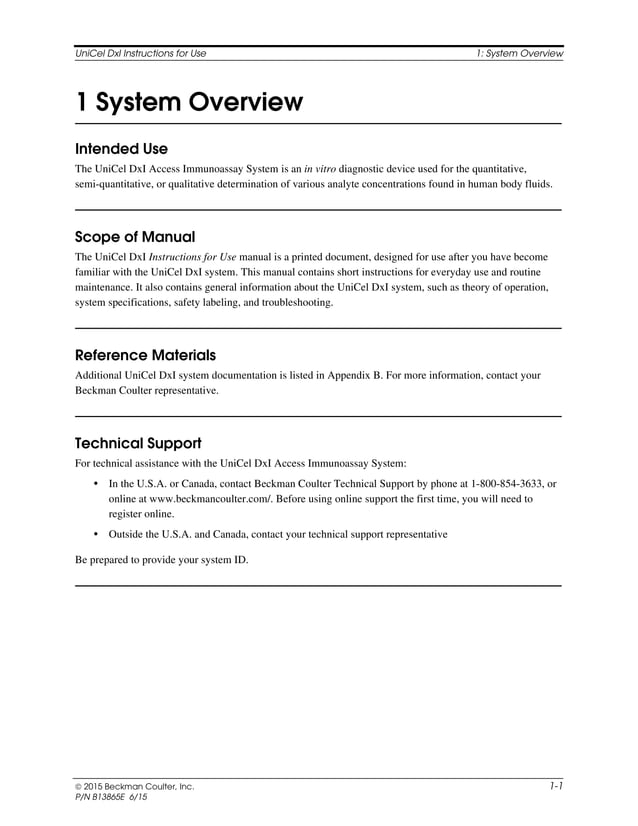 Unicel DxI - manual de operador ingles | PDF