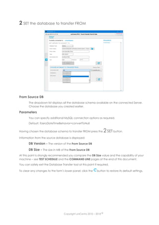 Uni centa opos data transfer guide | PDF