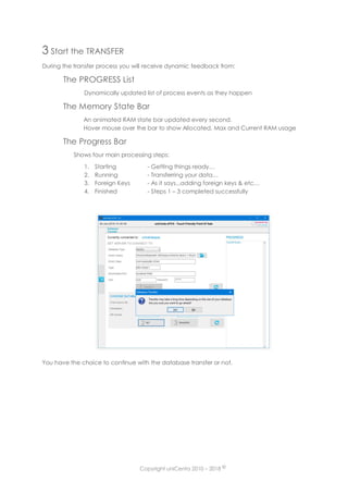 Uni centa opos data transfer guide | PDF