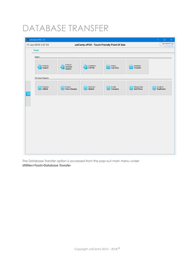Uni centa opos data transfer guide | PDF