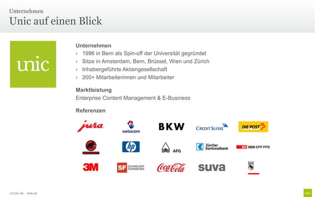 Unic AG - Enterprise Social Software - Die Kraft der vernetzen ...