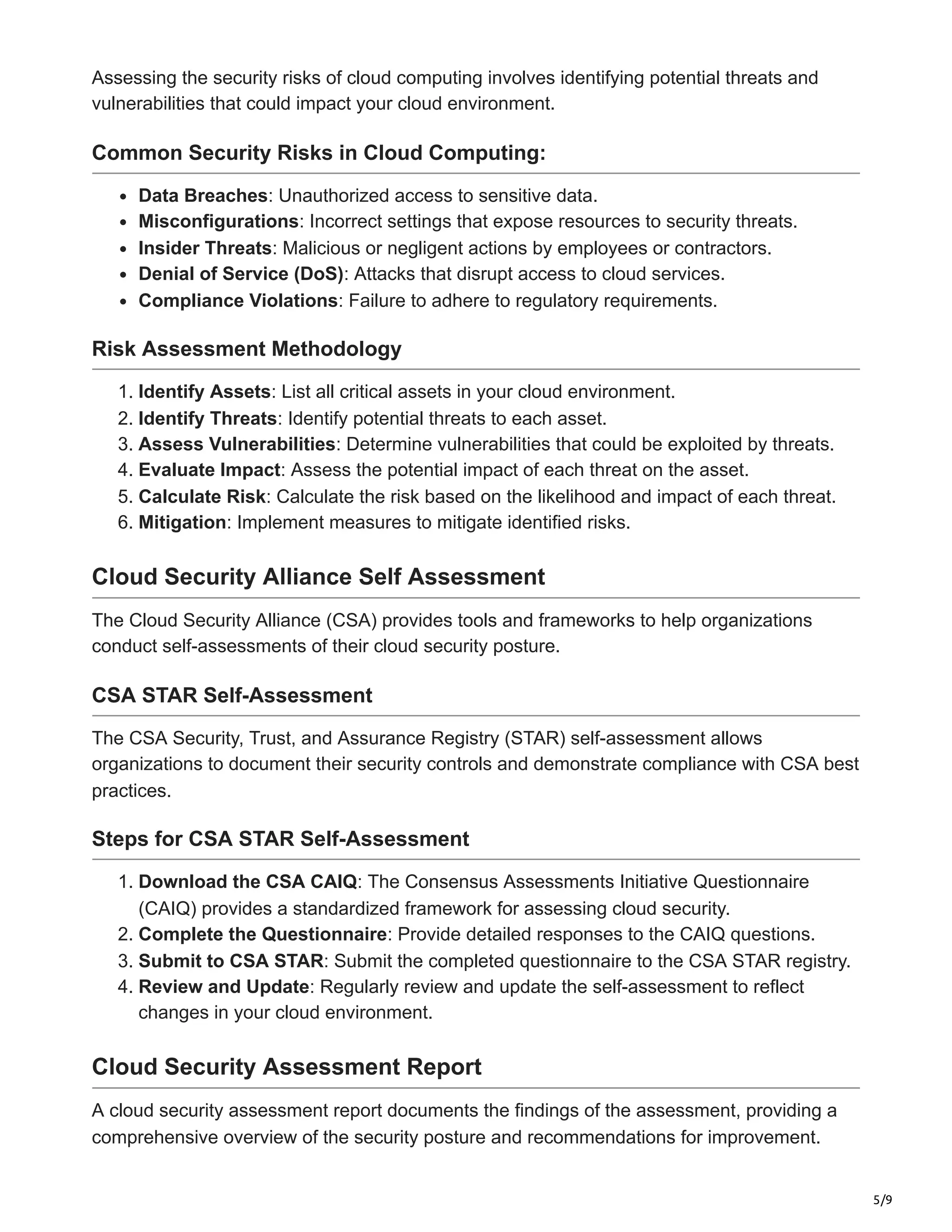 Cloud Security Assessment Guide: Ensuring Robust Protection for Your ...