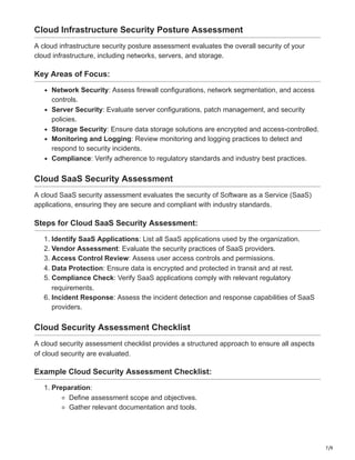 Cloud Security Assessment Guide: Ensuring Robust Protection for Your ...