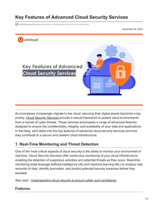 Key Features of Advanced Cloud Security Services.pdf
