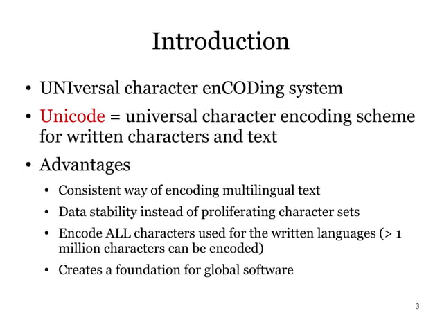 Notes on a Standard: Unicode | PDF