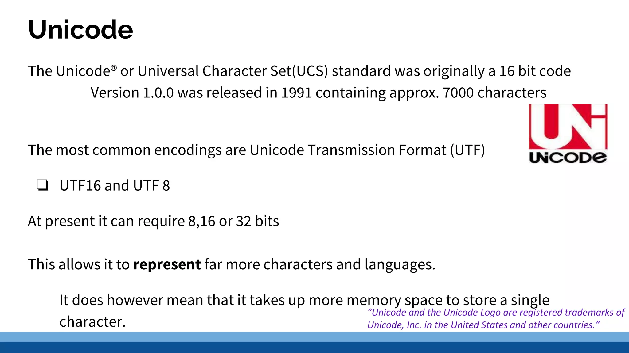 Unicode | PPTX | Computing | Technology & Computing