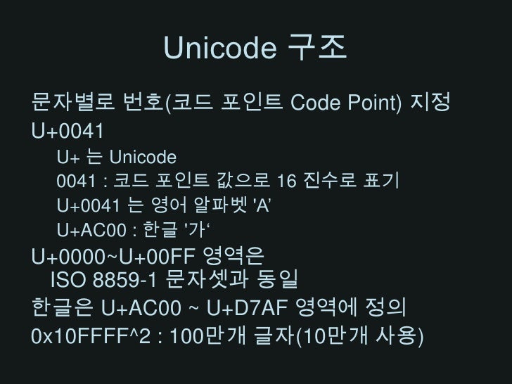 Unicode 이해하기