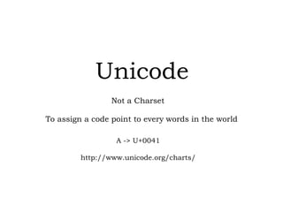 Unicode and character sets | PPT