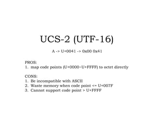 Unicode and character sets | PPTX | Programming Languages | Computing