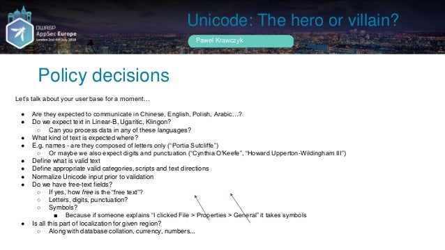 Unicode the hero or villain