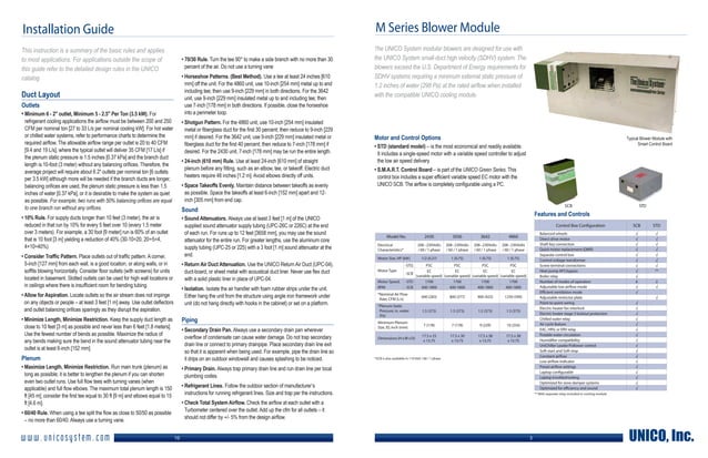 Unico Residential HVAC System Installation Guide | PDF