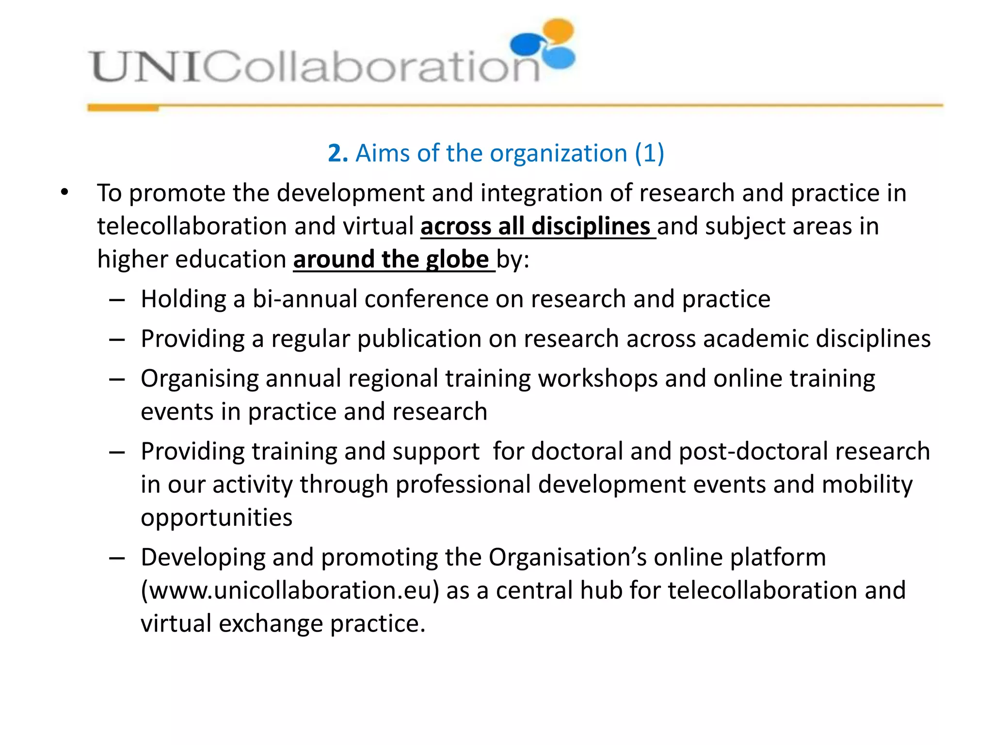 Unicollaboration Organisation Launch | PPTX