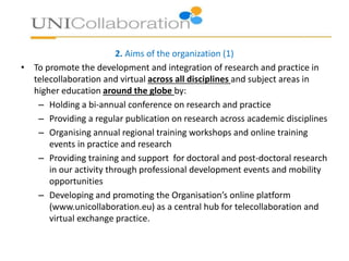 Unicollaboration Organisation Launch | PPTX