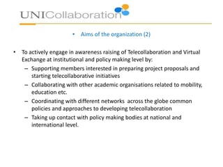 Unicollaboration Organisation Launch | PPTX