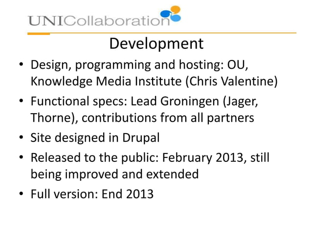 The UniCollaboration Platform | PPT