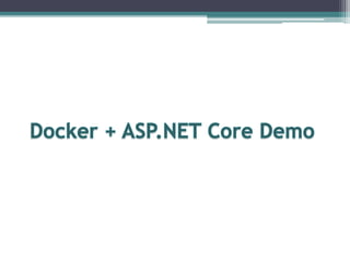 Unicom DevCon - CI/CD for Asp.net core apps using Docker | PPT