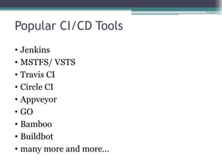 Unicom DevCon - CI/CD for Asp.net core apps using Docker | PPT