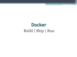 Unicom DevCon - CI/CD for Asp.net core apps using Docker | PPT