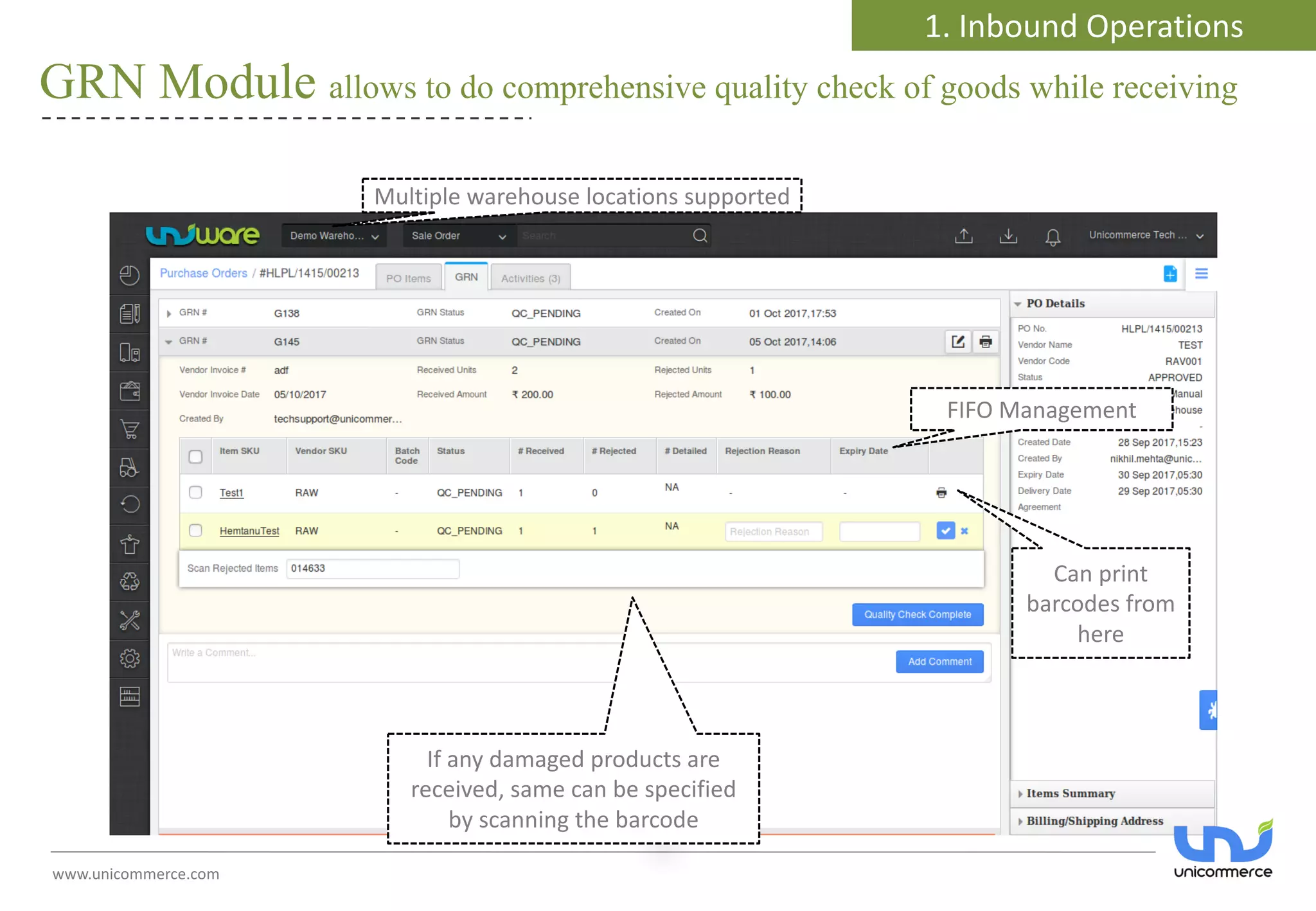 Unicommerce WMS Solution | PDF