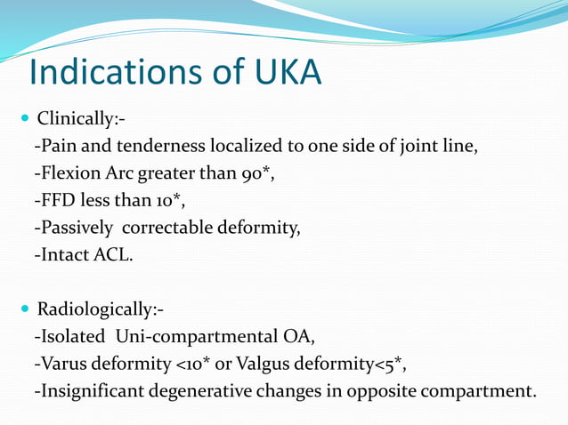 Unicondylar knee replacement | PPTX