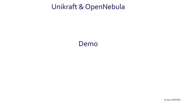 Unikernel Hands-on tutorial | PPT