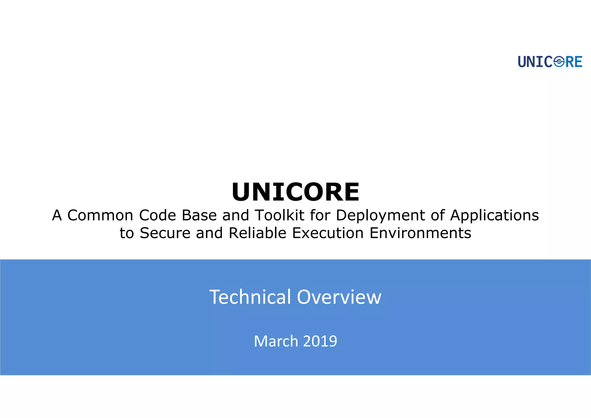 UNICORE Project Technical Overview | PDF | Cloud Computing | Internet
