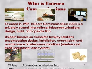 Unicorn Communications Osp Division Profile1 | PPT