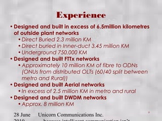 Unicorn Communications Osp Division Profile1 | PPT