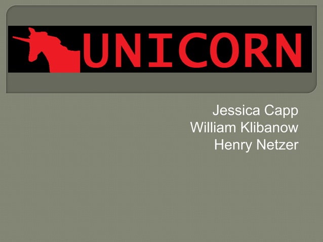 Unicorn initial project presentation | PPT