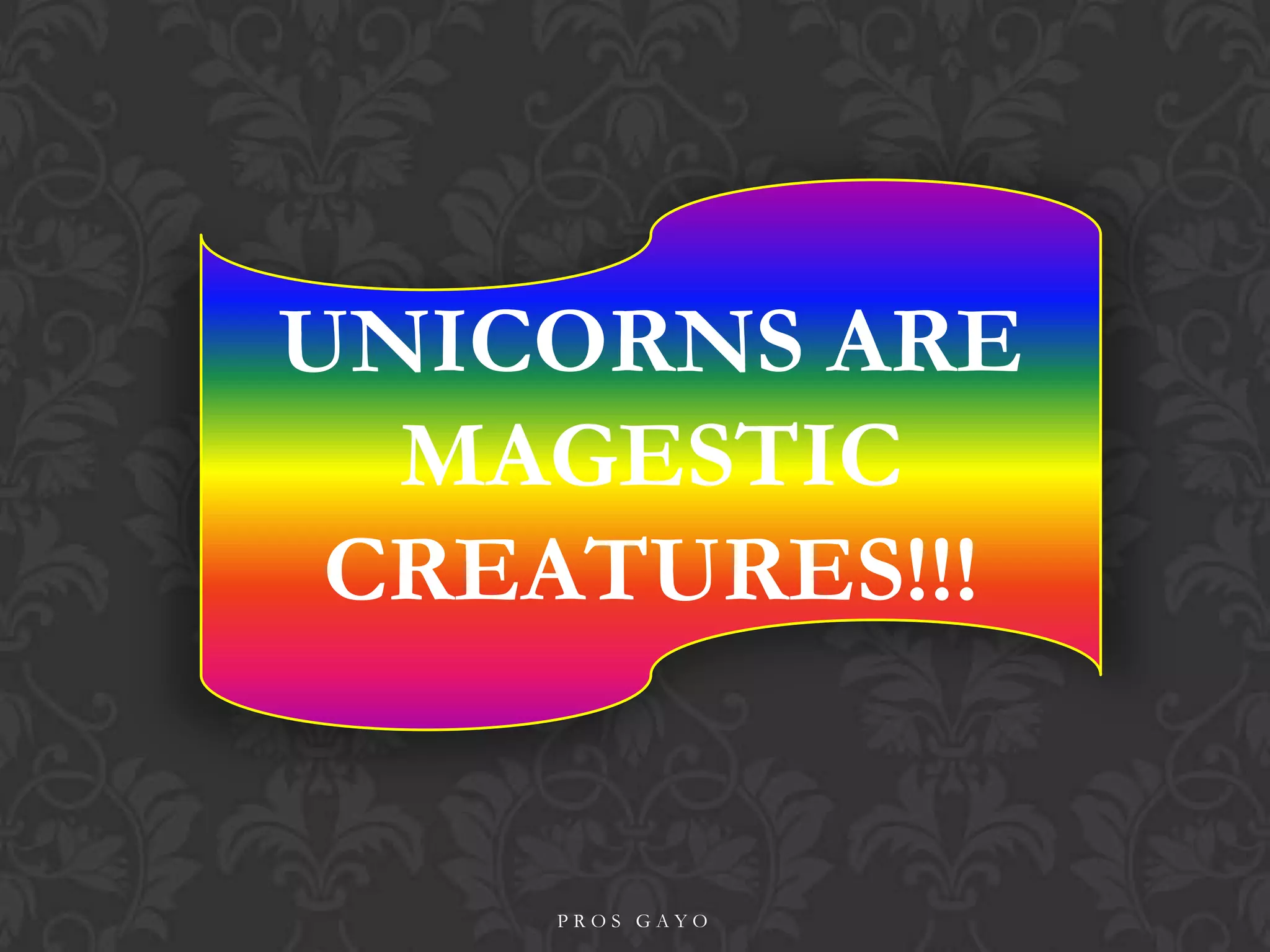 Unicorns are cool | PPTX