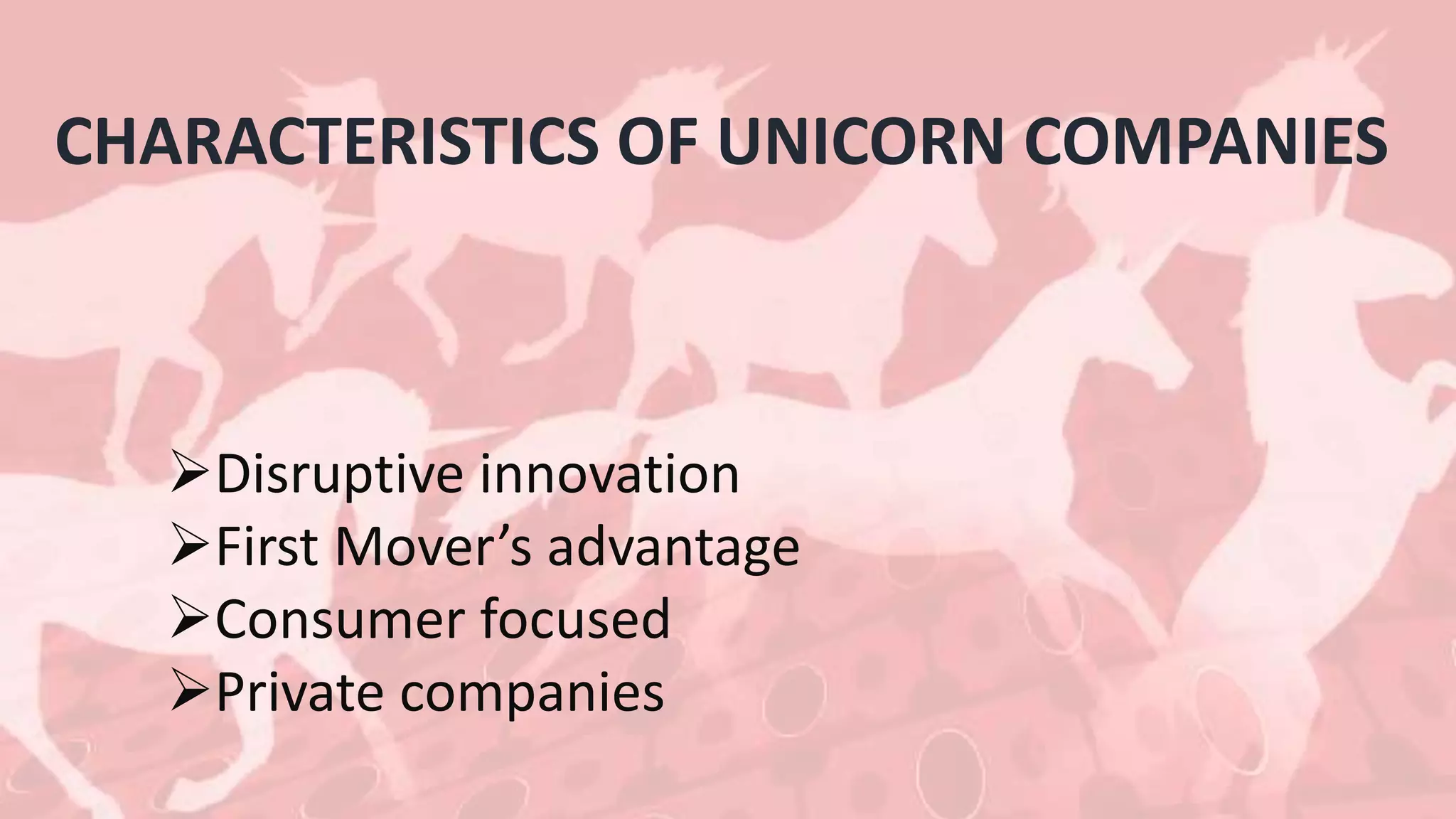 Unicorns in India From 2016 - 2018 | PPTX