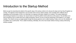 Unicorn Ventures Accelerator - The Startup Method | PDF