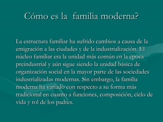 Unidad I : La familia | PPT