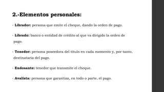 Unidad contabilización Cheque y su aplicación contable | PDF