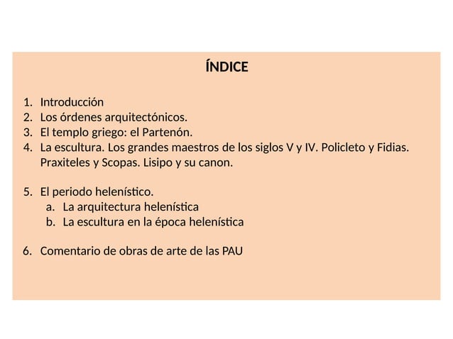 unidad 2 el-arte-griego para 2º de bachillerato | PPTX