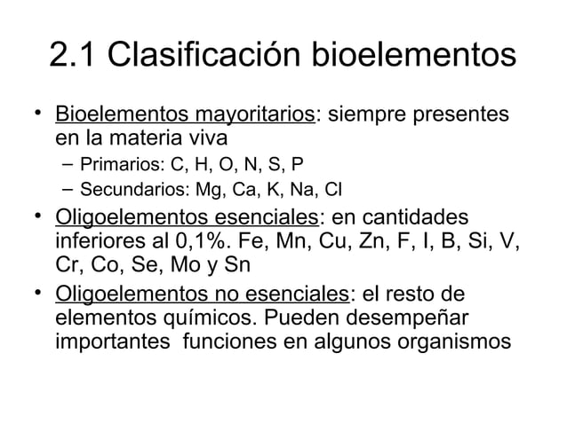 Unidad 1 Química De La Materia Viva Ppt