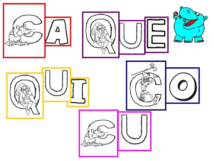 Cosas con ca co cu para colorear - Imagui